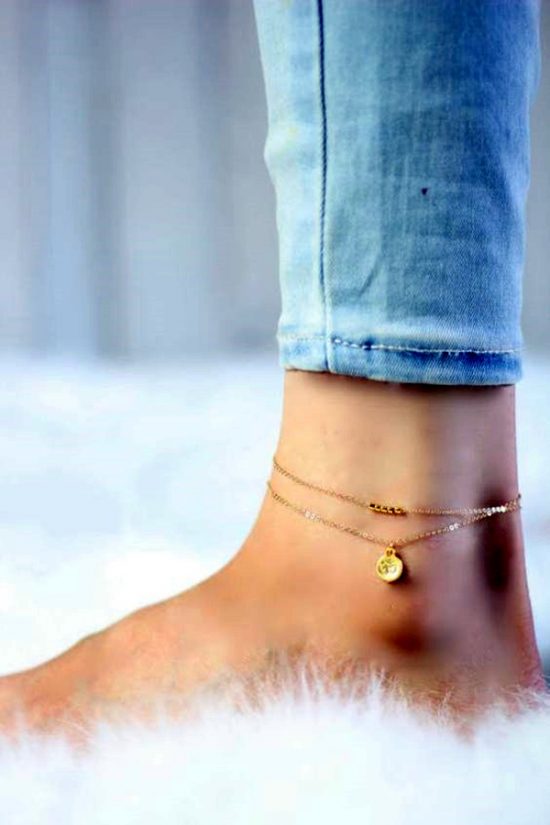 45 Graceful Ankle Bracelet Design - Greenorc