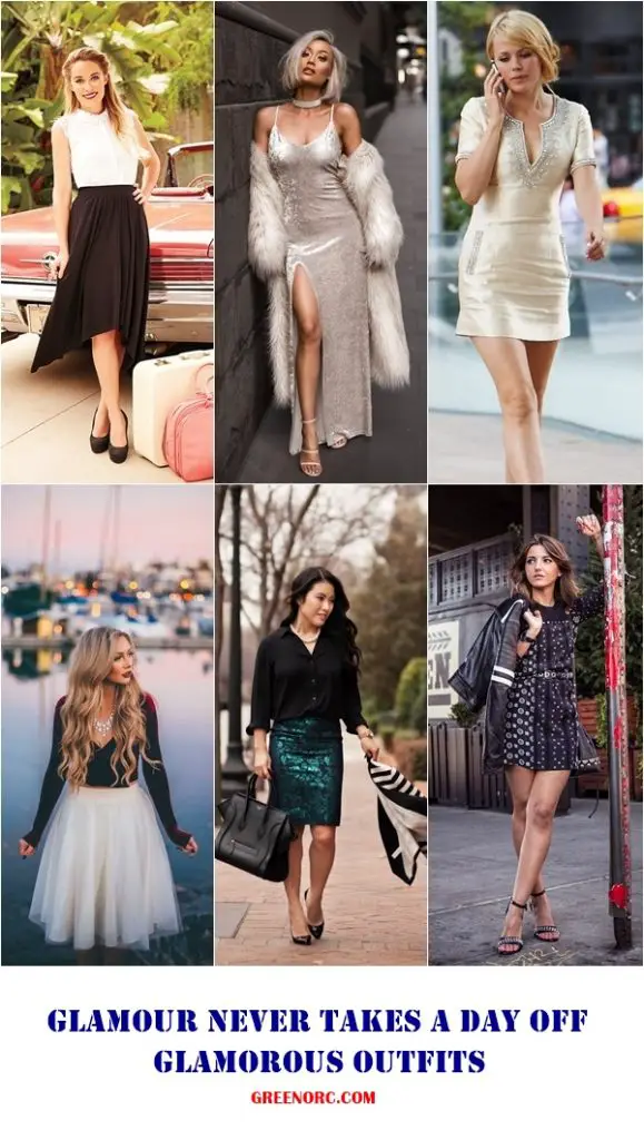 Glamour Never Takes A Day Off: 45 Glamorous Outfits - Greenorc