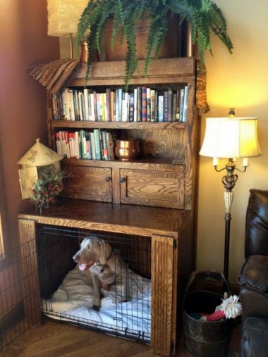 15 Fabulous DIY Dog Crate Ideas - Greenorc