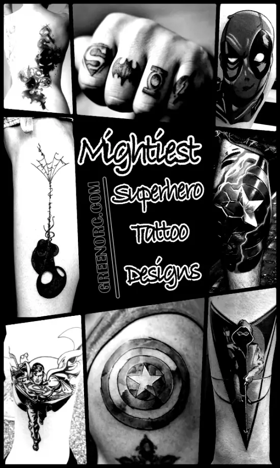 45 Mightiest Superhero Tattoo Designs To Stay Strong In Life - Greenorc