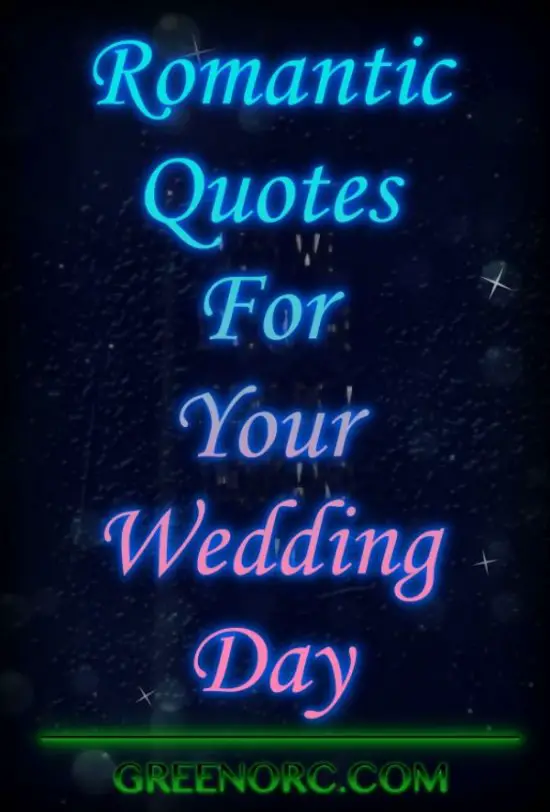 40 Romantic Quotes For Your Wedding Day - Greenorc