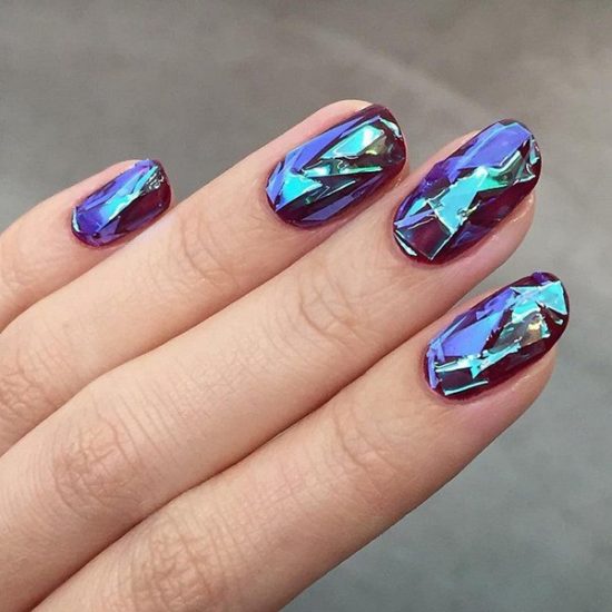 45 Futuristic Nail Art Designs to Look Unique in 2018