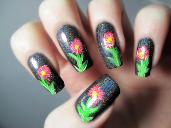 45 Beautiful Spring Nail Art Designs And Colors 2018 - Greenorc