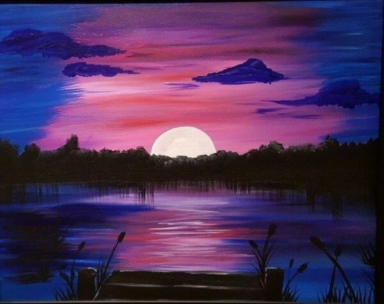40 Easy Examples of Acrylic Painting For Beginners - Greenorc