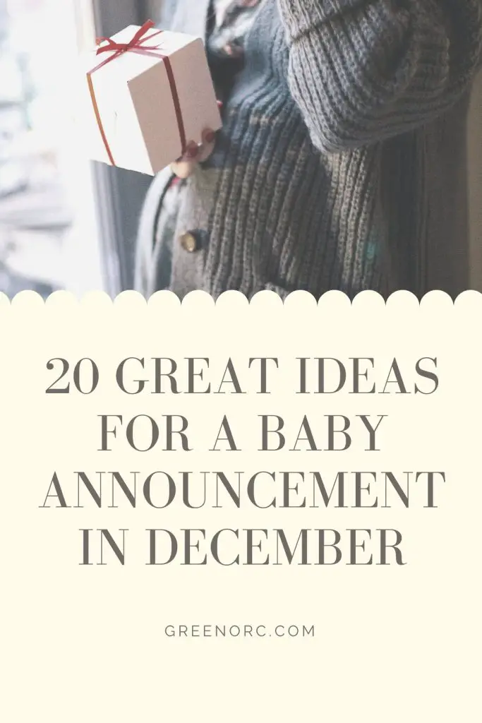 20 great ideas for a baby announcement in December - Greenorc